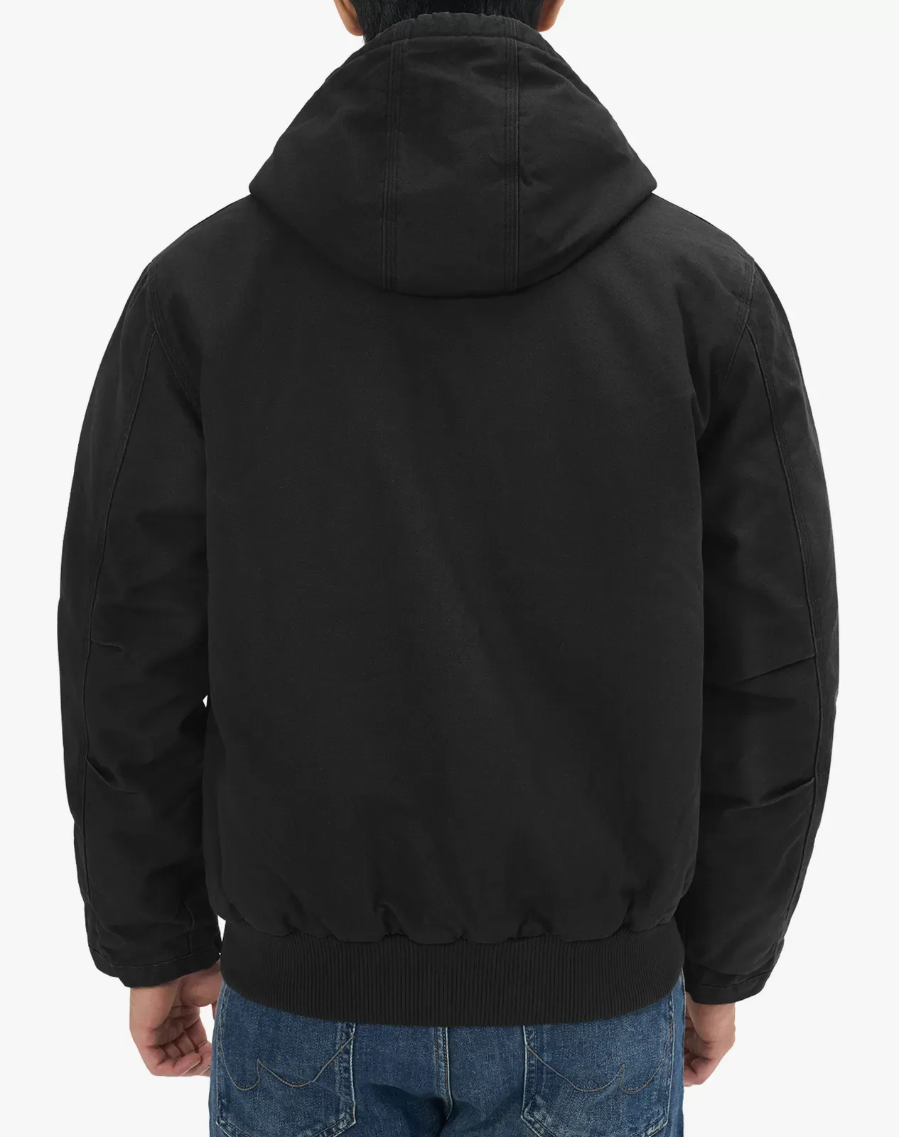 Black Men's Insulated Hooded Work Jacket | HISEA