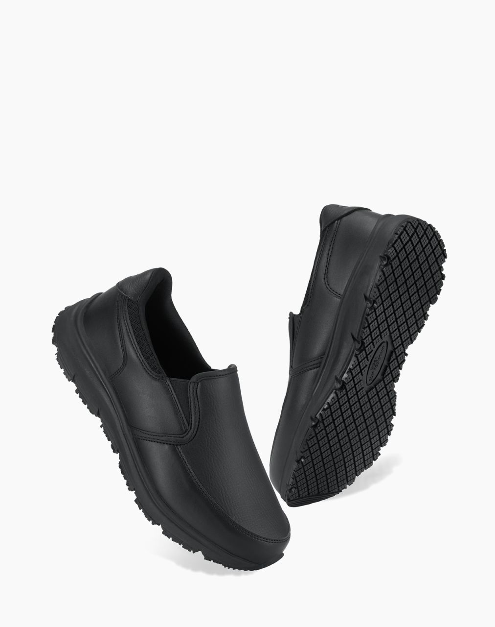Black Men's Slip Resistant Chef Shoes | HISEA